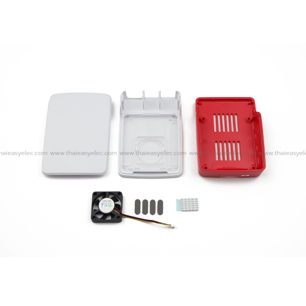 Official Raspberry Pi 5 case Red White - ThaiEasyElec Electronic for Embedded System จำหน่าย ...