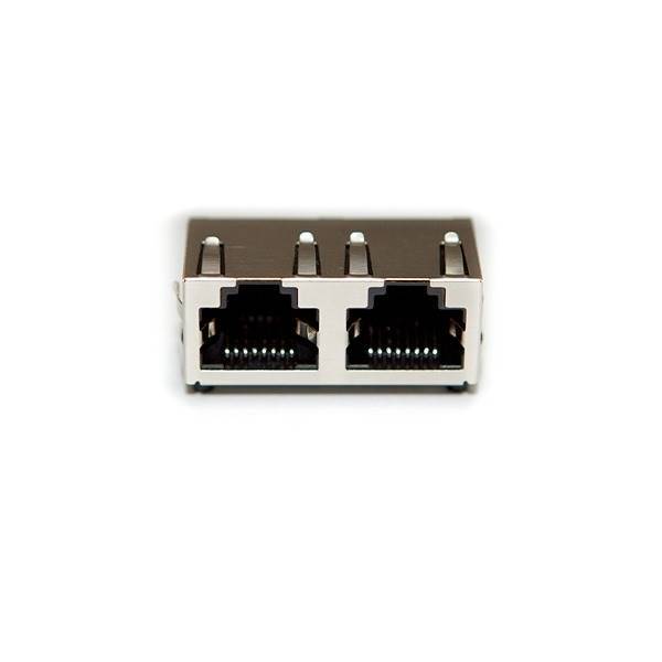 TRJE201CNL - RJ45 Dual Port Connector (without Magnetic and LED ...