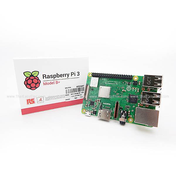 Raspberry Pi 3 Model B+ 1GB (บอร์ดเเท้ + ประกัน 1 ปี) - ThaiEasyElec Electronic for Embedded ...