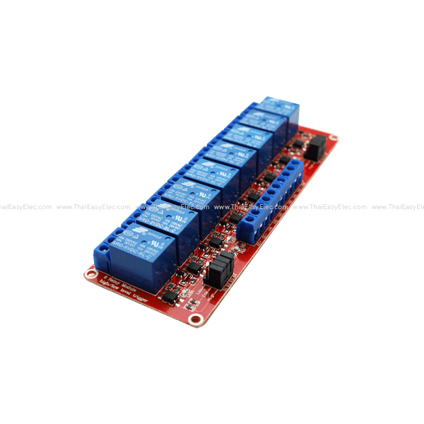 8 Channels Relay Module (High/Low Level Trigger) - ThaiEasyElec ...