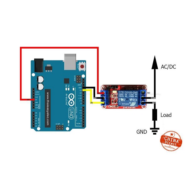 1 Channels Relay Module (High/Low Level Trigger) - ThaiEasyElec ...