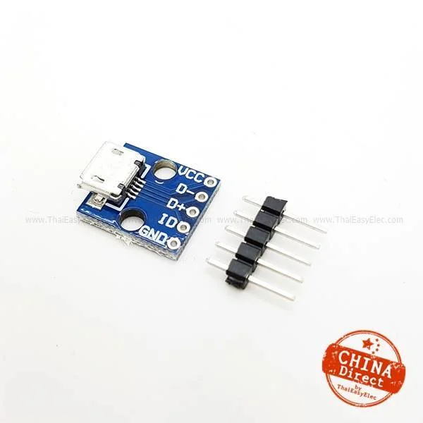 Micro USB to DIP PCB Converter - ThaiEasyElec Electronic for Embedded System จำหน่าย Arduino ...