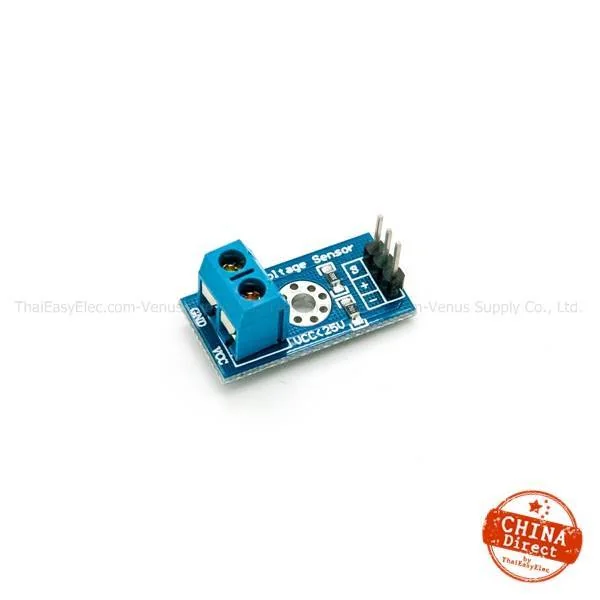 Voltage Sensor 0 25v Dc Thaieasyelec Electronic For Embedded System จำหน่าย Arduino