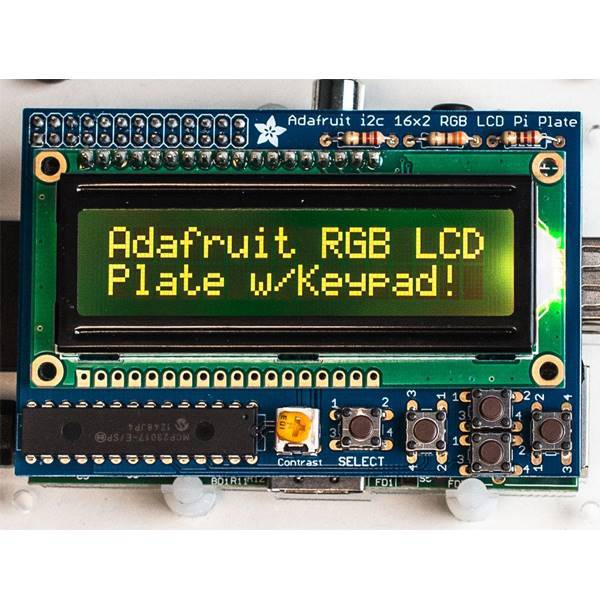 (Special Price) Adafruit RGB Negative 16x2 LCD + Keypad Kit for RPi2 ...