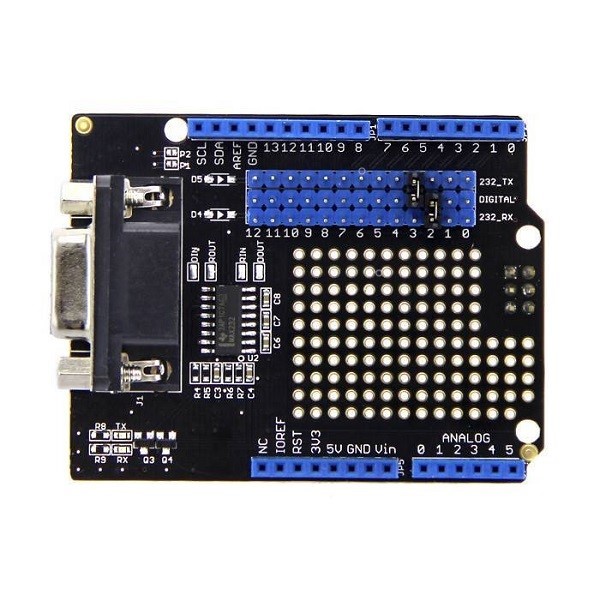 113030016: RS232 Shield บอร์ดต่อขยายสำหรับ Arduino - ThaiEasyElec Electronic for Embedded System ...