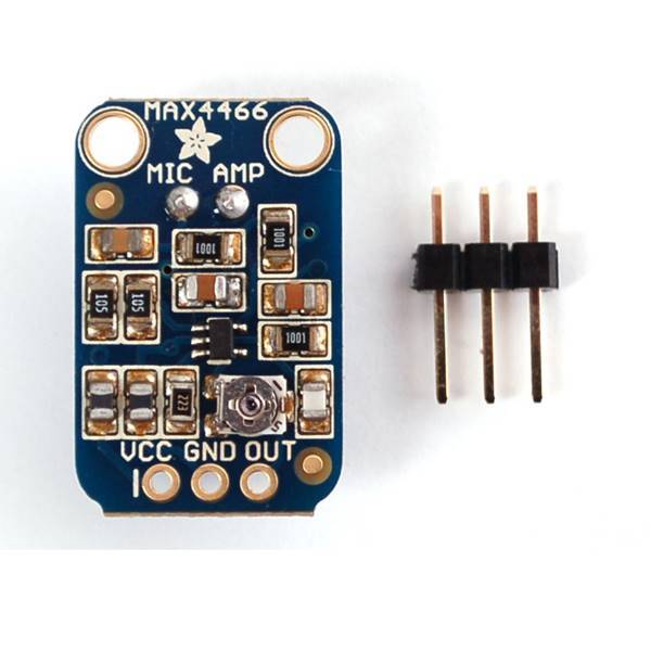 Electret Microphone Amplifier - MAX4466 with Adjustable Gain ...