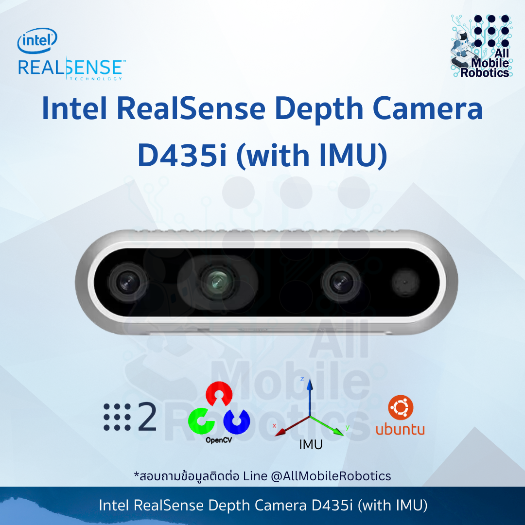 Intel RealSense Depth Camera D435i (with IMU) - All Mobile Robotics ขายอุปกรณ์ทุกอย่างสำหรับ ROS ...