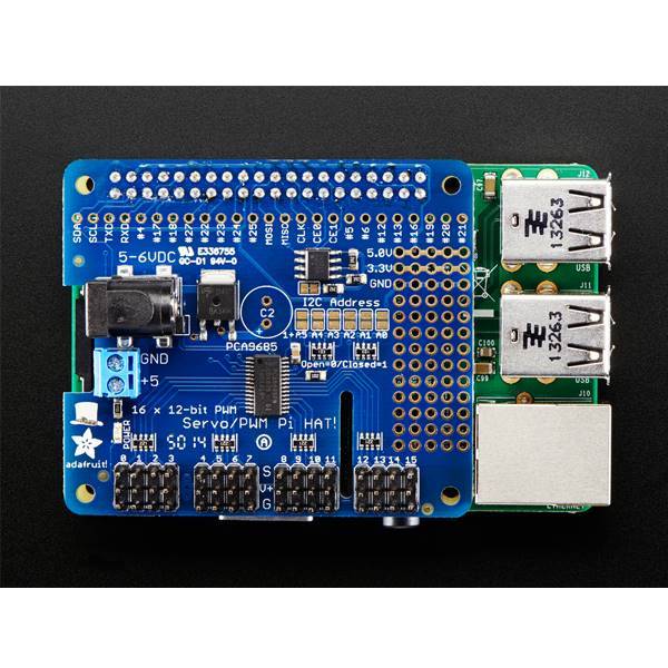 Adafruit 16-Channel PWM / Servo HAT for Raspberry Pi - Mini Kit🎈เวลาจัด ...