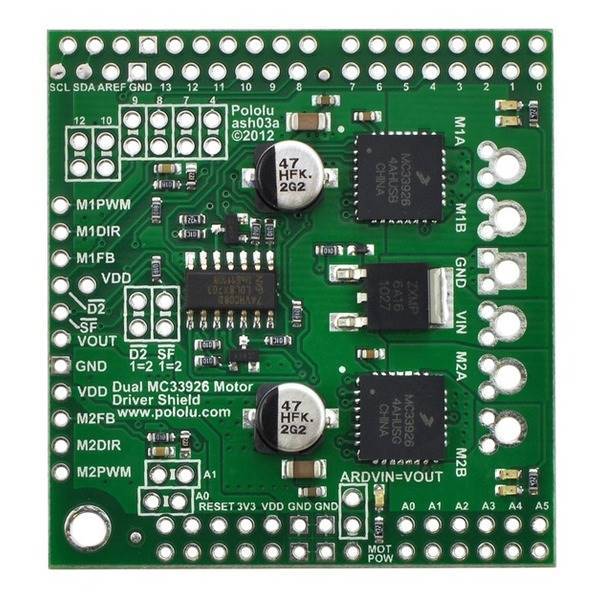 Pololu Dual MC33926 Motor Driver Shield for Arduino - ThaiEasyElec Electronic for Embedded ...