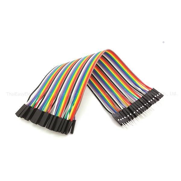 20 cm Male to Female Cable Jumper Wire 40 Pins (ผู้-เมีย ...
