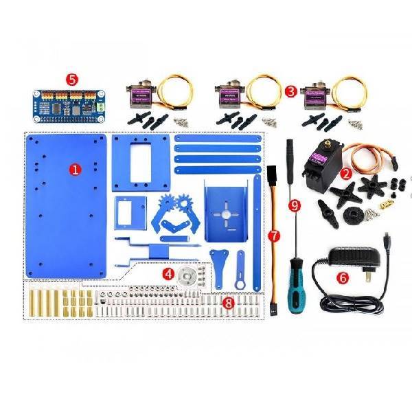 4-DOF Metal Robot Arm Kit for Raspberry Pi (Bluetooth WiFi) - ThaiEasyElec Electronic for ...